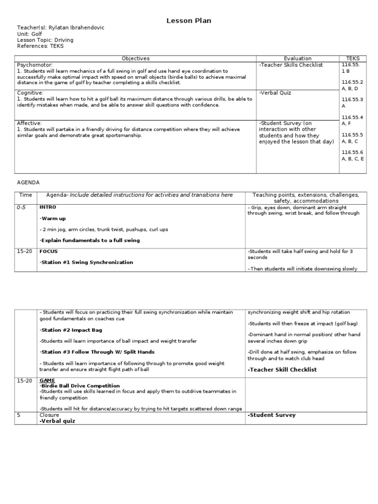 Lesson Plan Evaluation | PDF | Lesson Plan | Cognition
