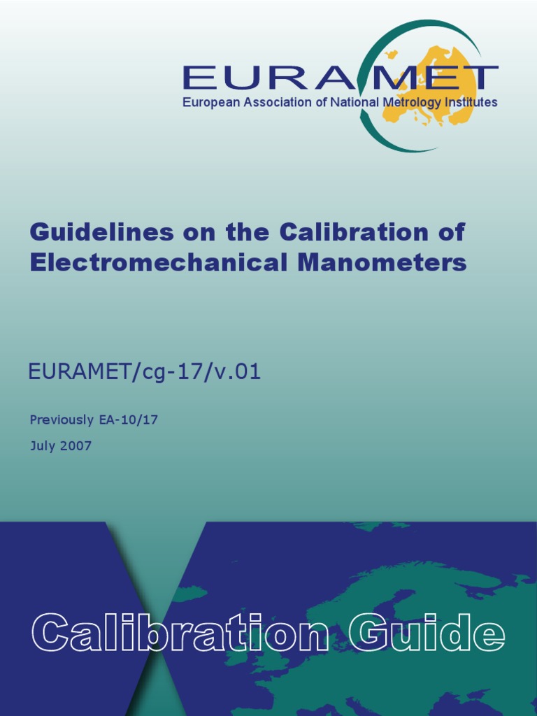 EURAMET CG 17.01 Electromechanical Manometers | PDF | Calibration ...