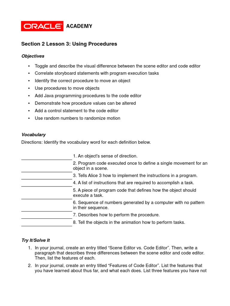 Using Procedures Practices - Oracle | PDF | Subroutine | Animation