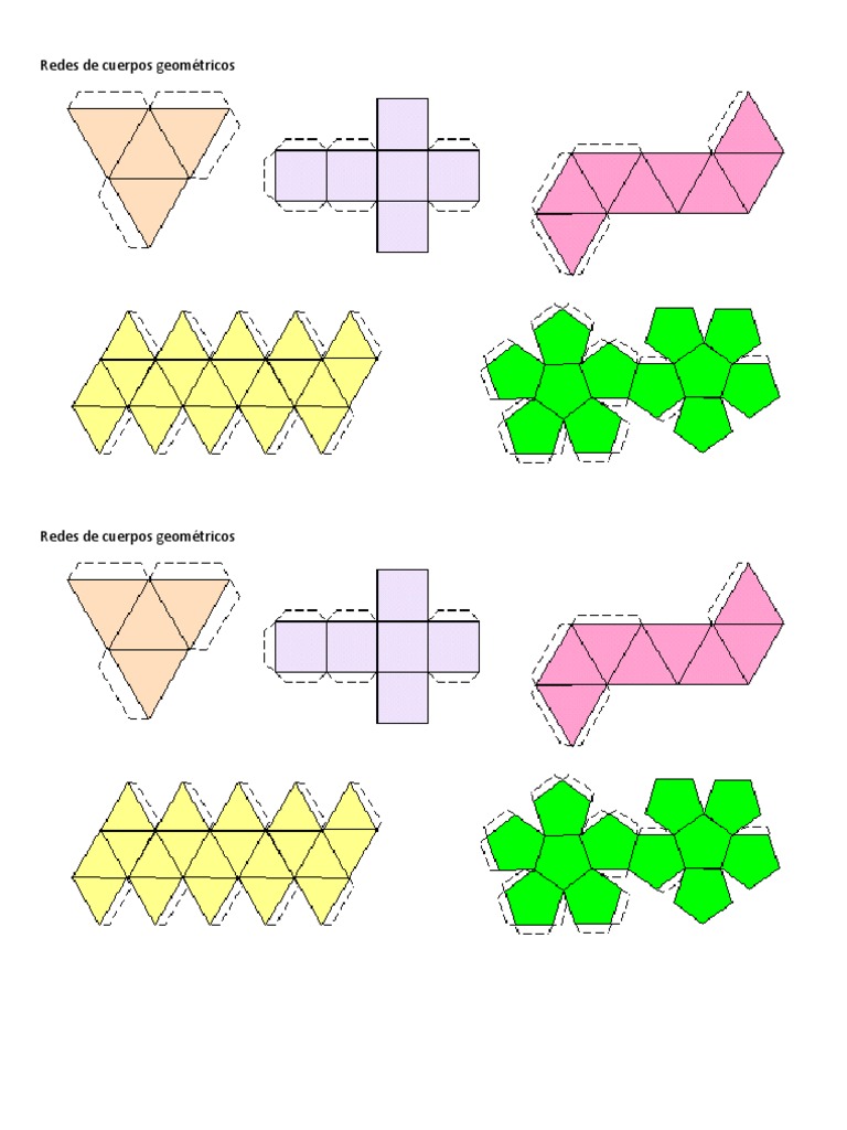 Redes de Cuerpos Geometricos Regulares | PDF