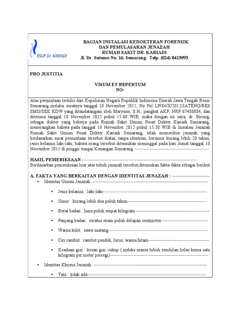 Visum Bayangan Mati Tenggelam | PDF