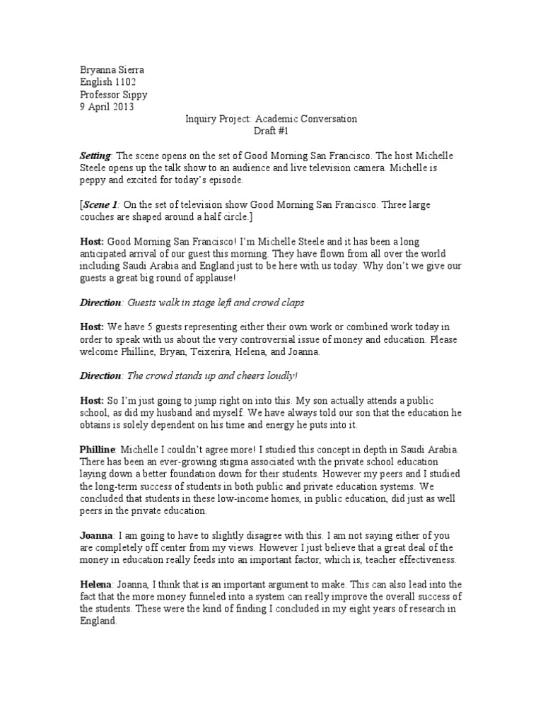 Academic Conversation 1 and 2 | PDF | Social Science