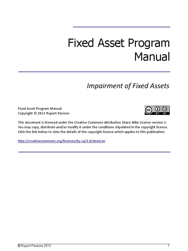 Impairment of Fixed Assets | PDF | Depreciation | Fixed Asset