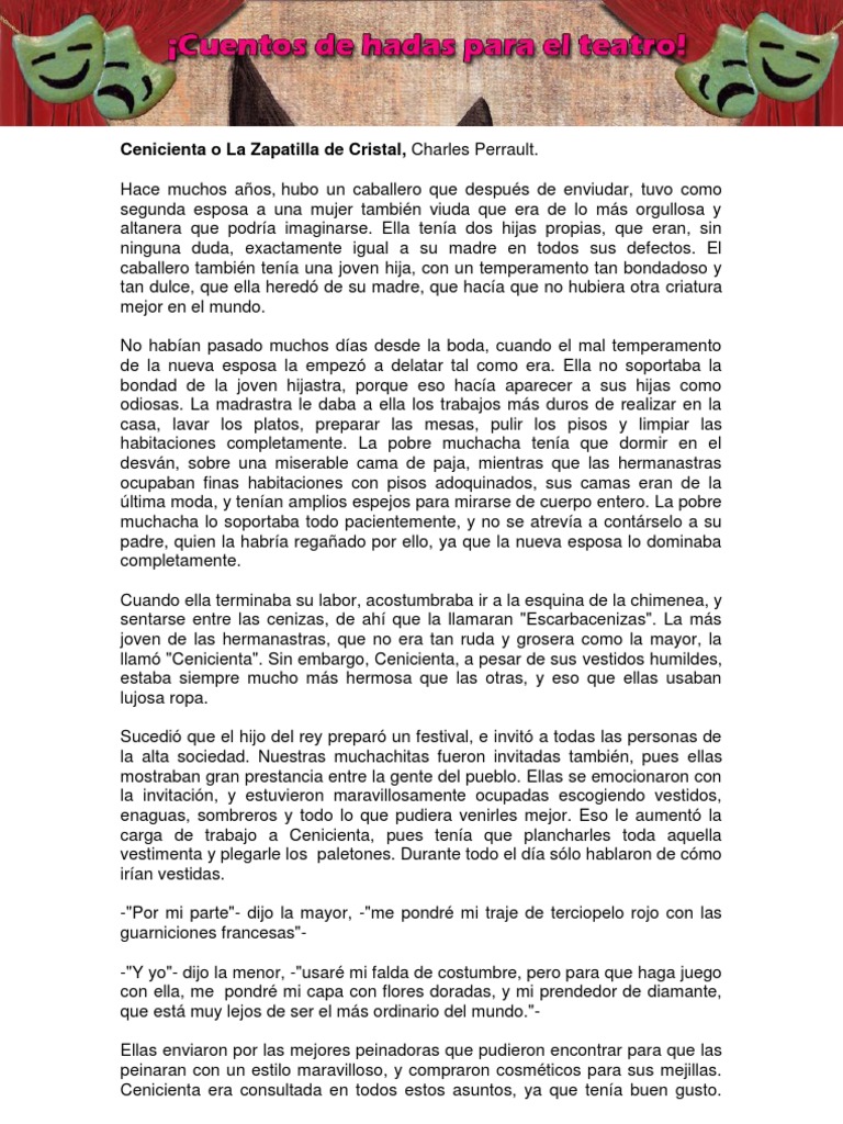 Cenicienta o La Zapatilla de Cristal | PDF