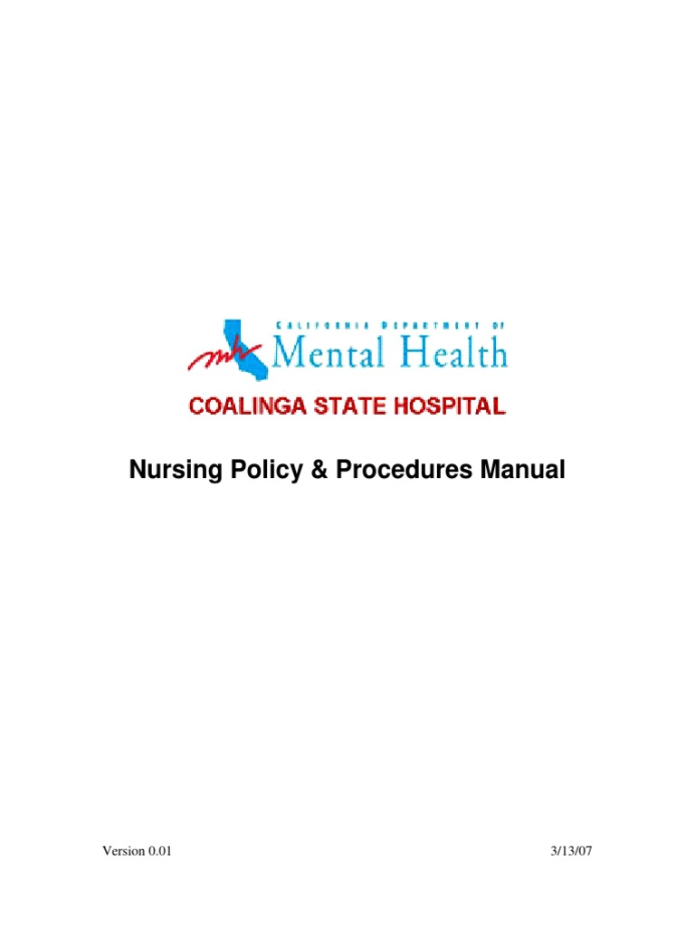 Nursing Policies and Procedures | PDF | Nursing | System