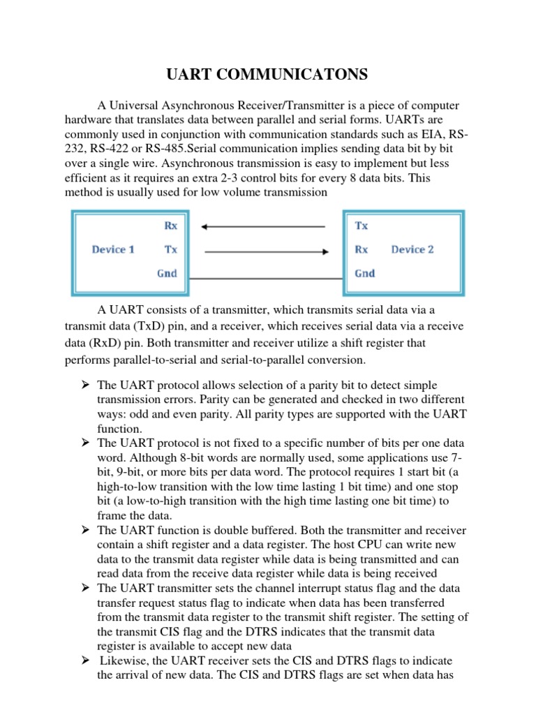 Uart | PDF | Computer Architecture | Telecommunications