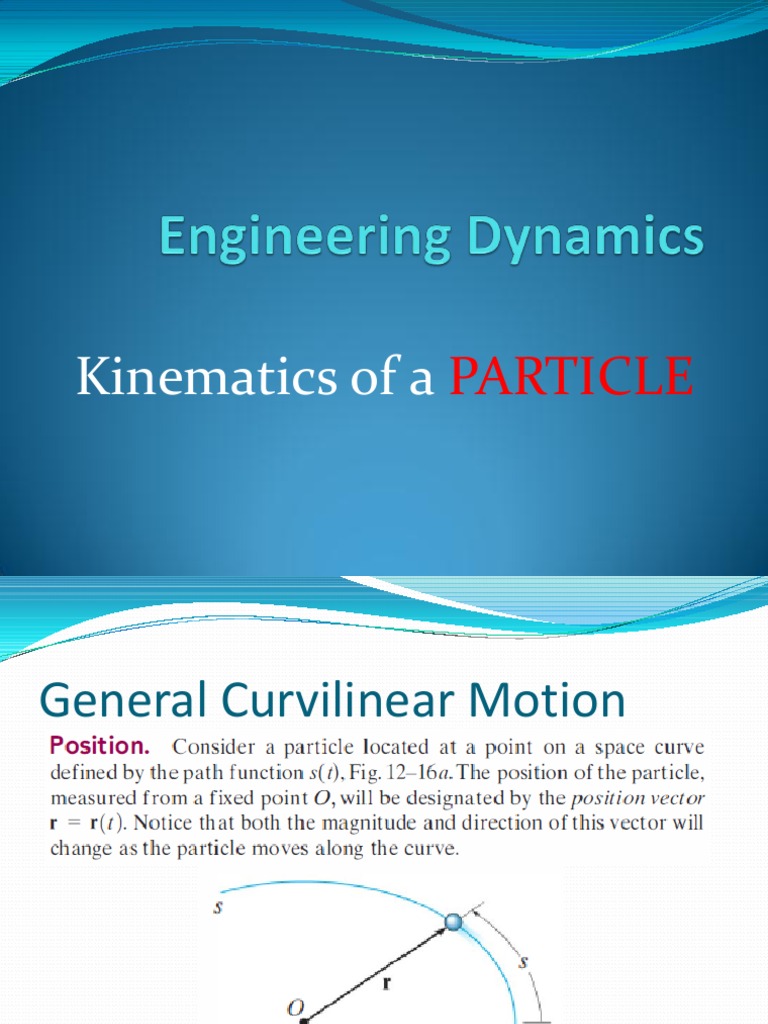 Lec-4 Curvilinear Motion | PDF