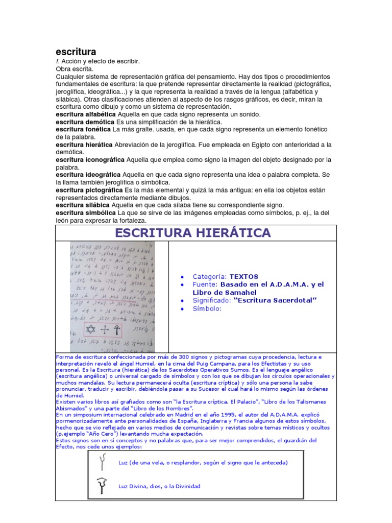 Evolución de la Escritura Hierática | PDF | Jeroglíficos egipcios ...