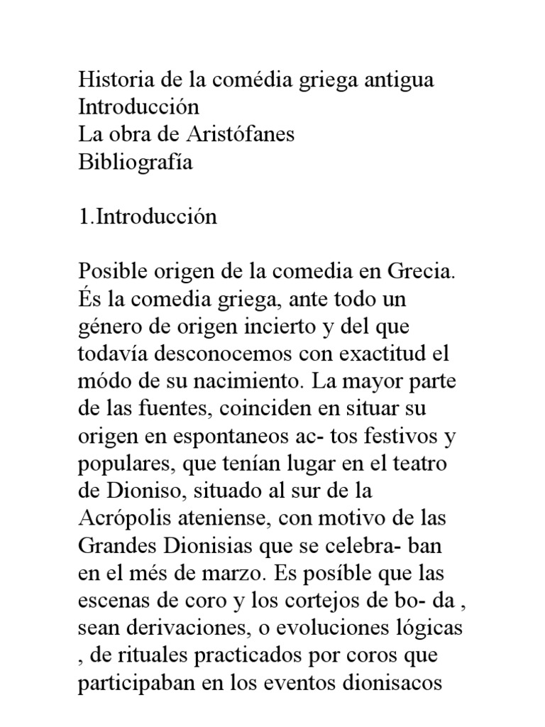 Historia de la comédia griega antigua | Comedia | Esparta