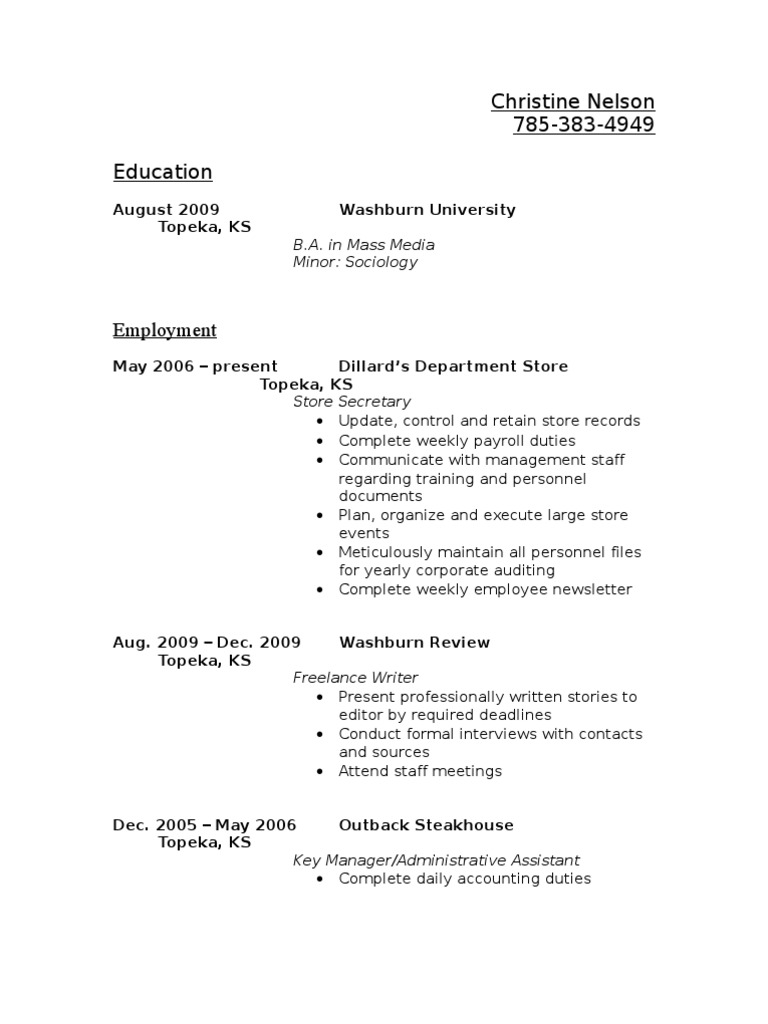 Christine Resume | PDF