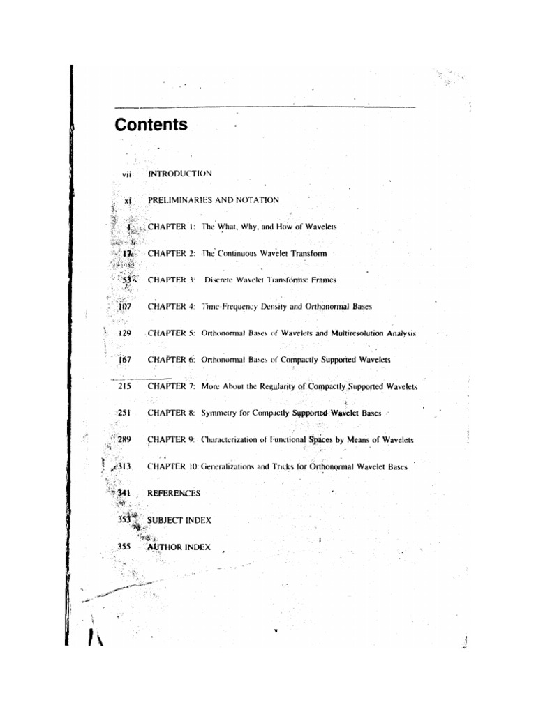 Ten Lectures On Wavelets | PDF