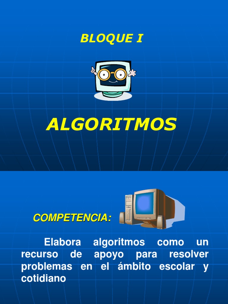 Algoritmos Algoritmos Programa De Computadora