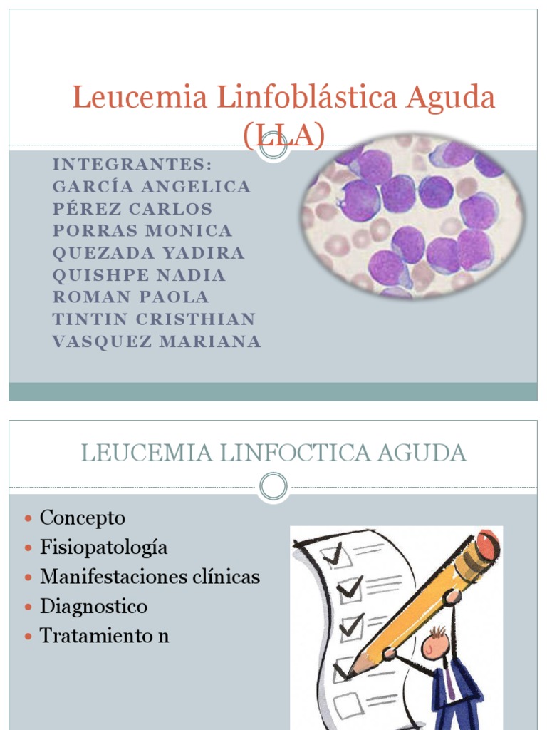 leucemia-linfoblastica-aguda-GRUPO 4 | PDF | Leucemia | Sistema inmune