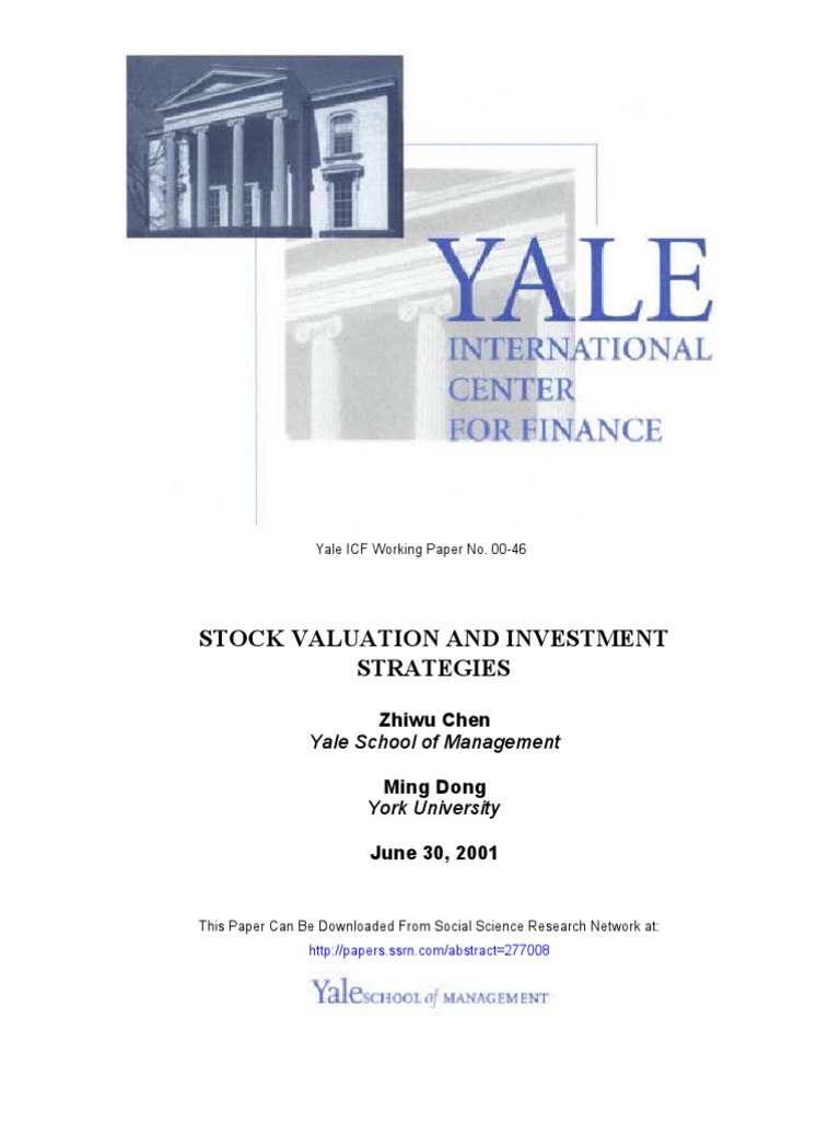 Stock Valuation and Investment Strategies | PDF | Percentile | Time Series