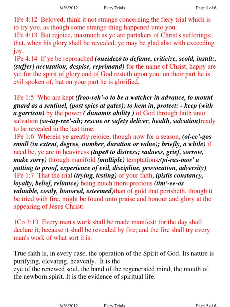 Fiery Trials | PDF | Isaac | Faith