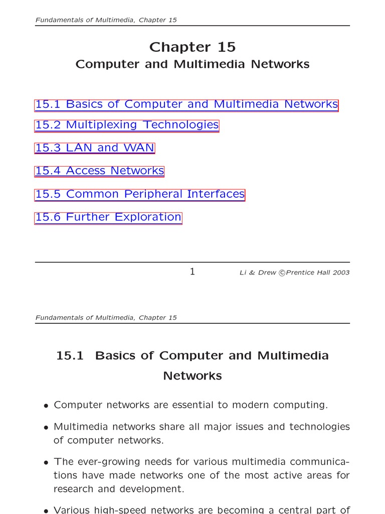 Chapter 15 - Computer and Multimedia Networks | PDF | Asynchronous ...