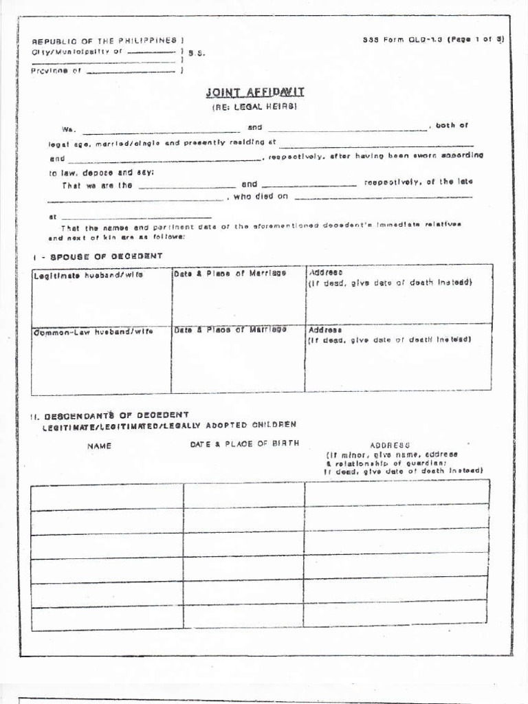 Sss Form CLD 1.3 | PDF