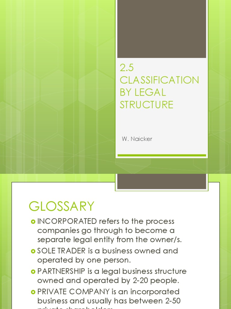 Legal Structures for Businesses Explained | PDF | Privately Held ...