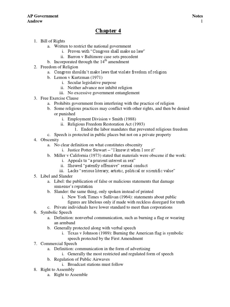 AP Government Notes v2 | PDF | Campaign Finance In The United States ...