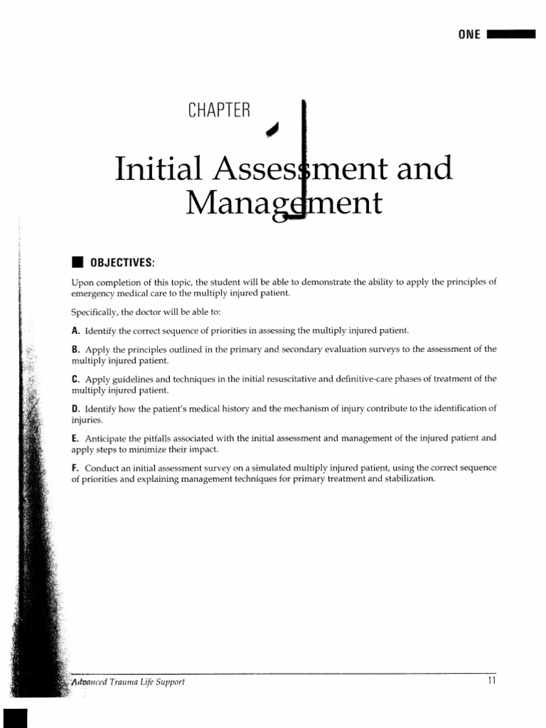Initial Assessment for Trauma Care | PDF