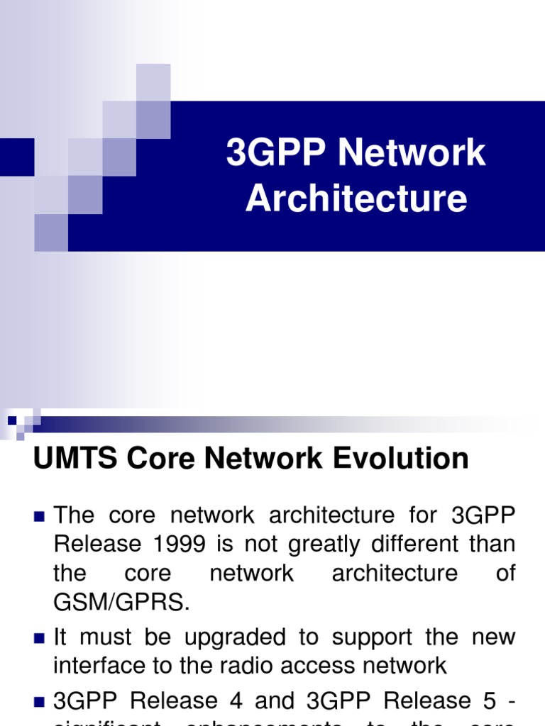 3GPP Core Network Architecture Overview | PDF | Computer Network ...