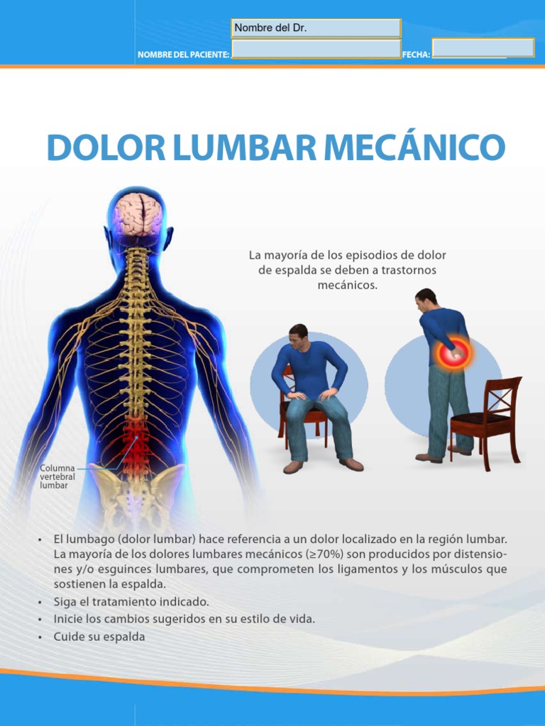 Dolor Lumbar Mecanico | PDF | Dolor lumbar | Anatomía humana