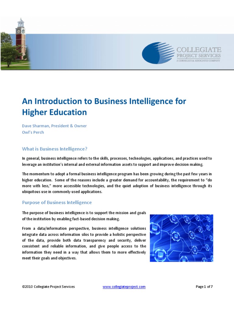 An Introduction To Business Intelligence | Download Free PDF | Business ...
