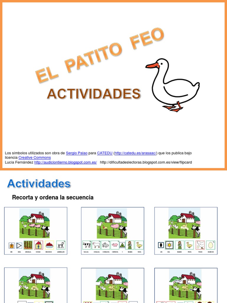 Cuento Patito Feo Secuencias