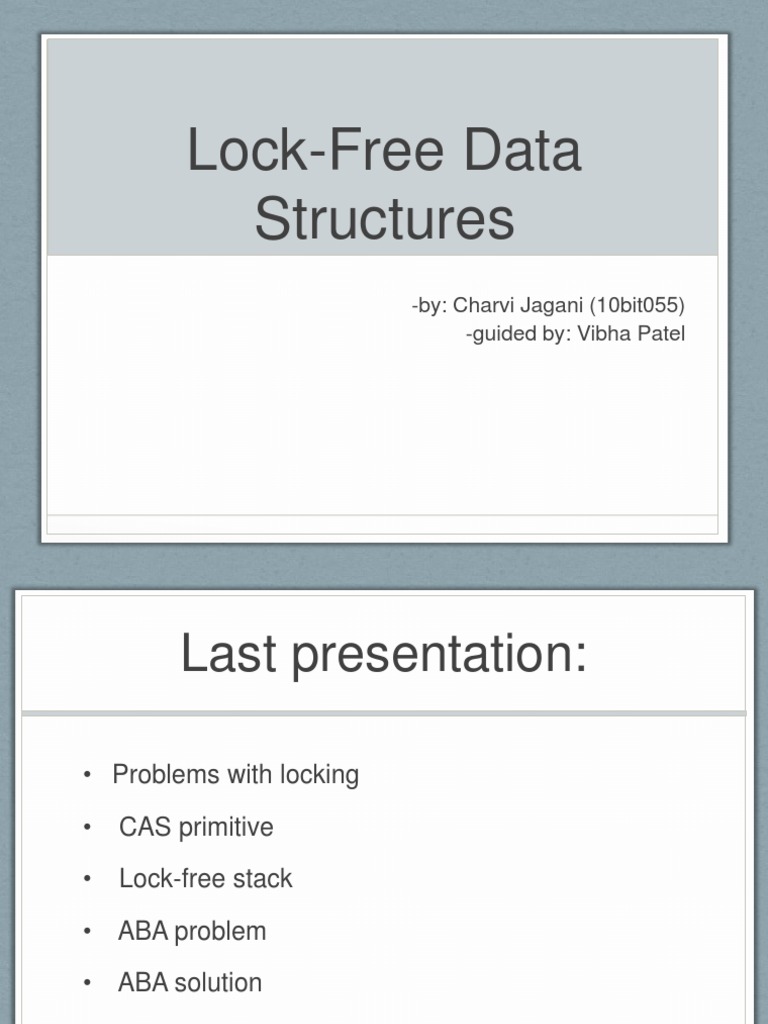 Lock-Free Data Structures | PDF | Concurrency (Computer Science ...