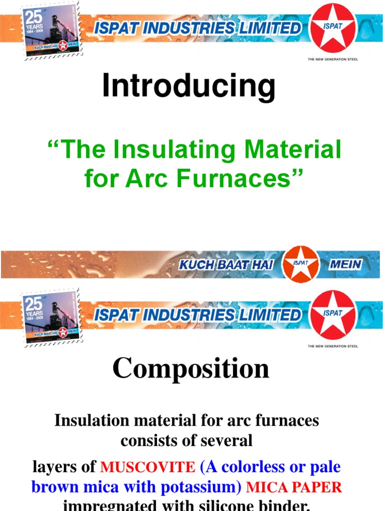 Insulation Material For Arc Furnaces | PDF | Insulator (Electricity ...