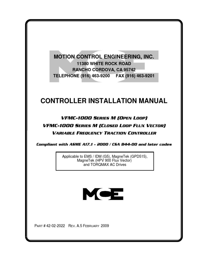 VFMC Series M ASME 2000 42-02-2022 Rev A5 | PDF | Power Supply ...