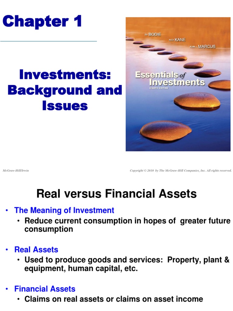 Investments: Background and Issues | PDF | Investment Banking ...