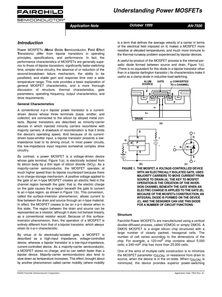 Understanding Power Mosfets | PDF | Field Effect Transistor | Mosfet