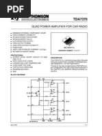 TDA2050 - Datasheet | PDF | Amplifier | Resistor