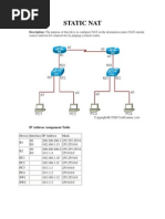 6.4.5 Packet Tracer - Configure Static NAT | PDF | Ip Address | Communications Protocols
