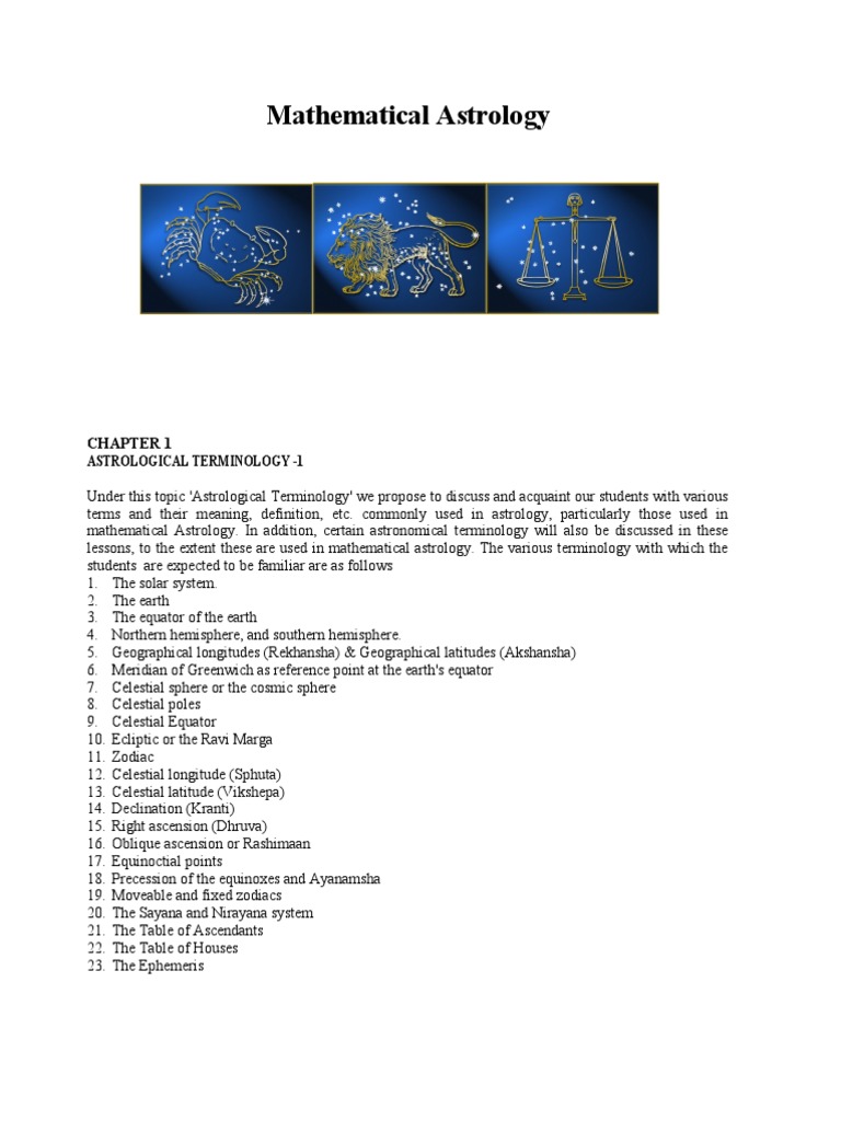 Understanding Astrological Terminology: An Introduction to Key Concepts ...