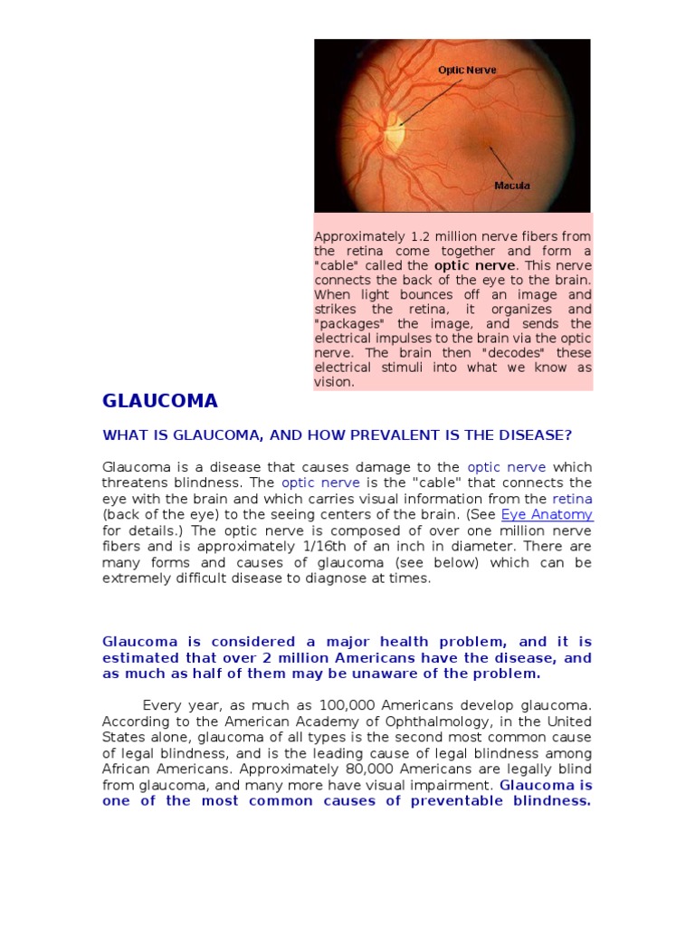 What Is Glaucoma | PDF | Glaucoma | Visual System