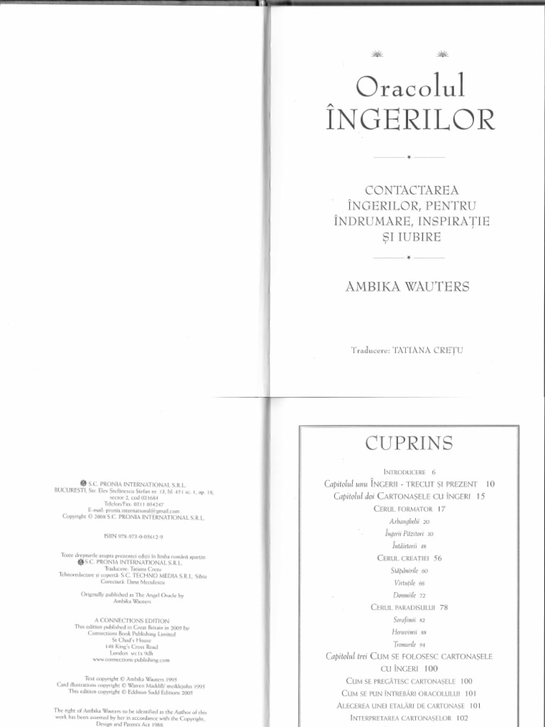 Oracolul Ingerilor Ambika Wauters | PDF