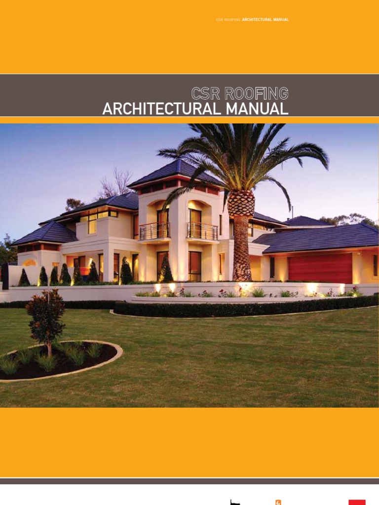 CSR Roofing ArchManual S1-S8 | PDF | Roof | Specification (Technical ...