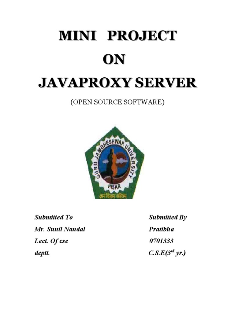 Java Proxy Server | Download Free PDF | Proxy Server | Java (Programming Language)