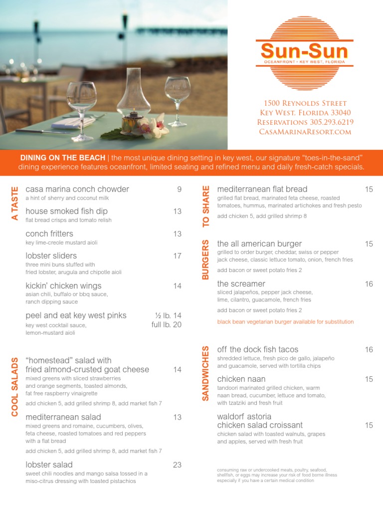 DINING ON THE BEACH - The Most Unique Dining Setting in Key West, Our ...