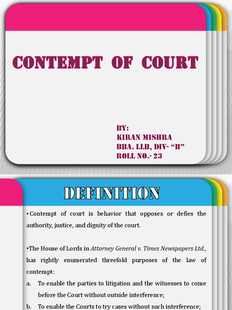 Contempt of Court | PDF | Contempt Of Court | Supreme Courts