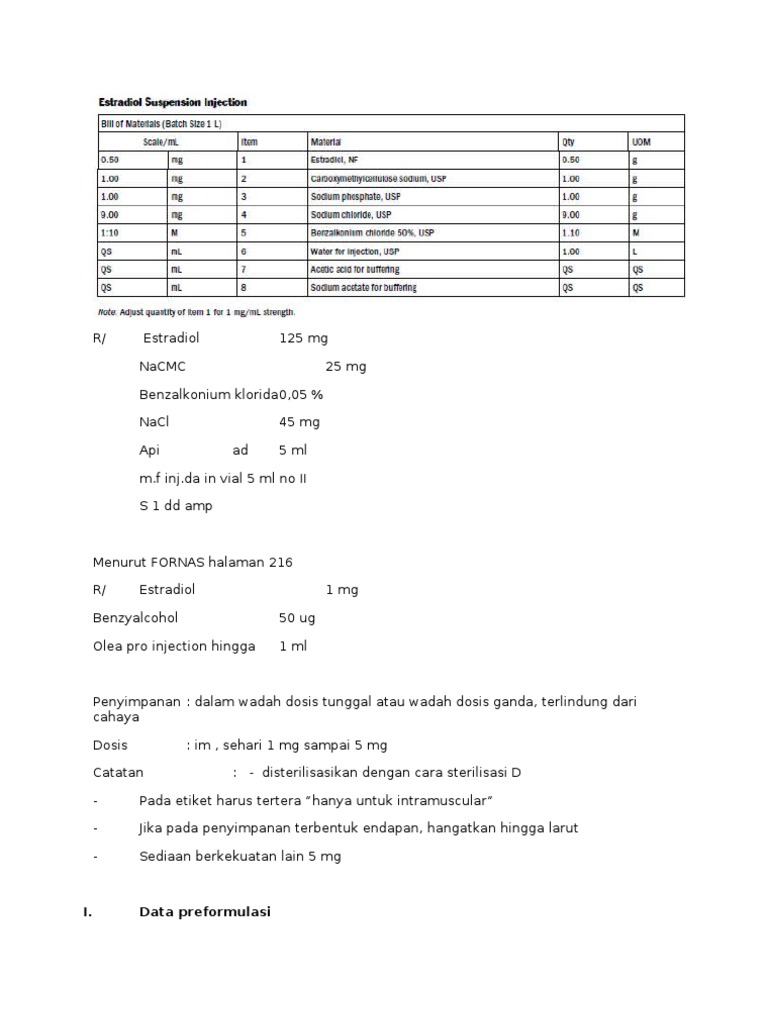 Formulasi Injeksi Metil Ergometrin | PDF | Kesehatan Holistik