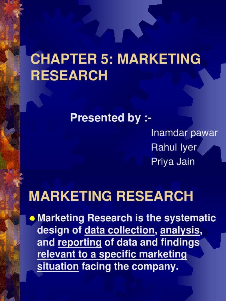 Chapter 5: Marketing Research: Presented By | PDF | Marketing Research ...