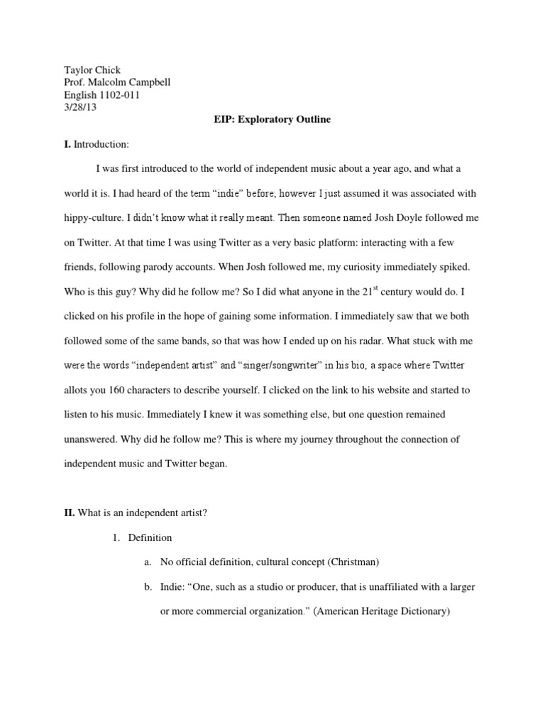 EIP Outline | Download Free PDF | Twitter | Record Label