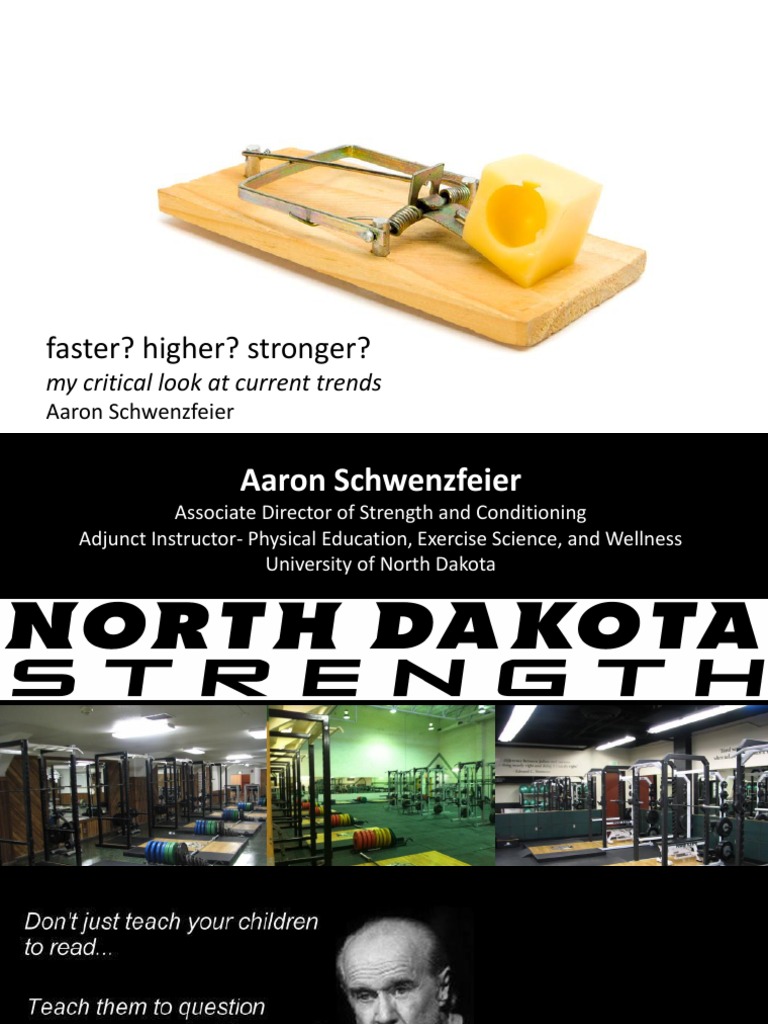 Faster Higher Stronger1 | PDF | Strength Training | Causality