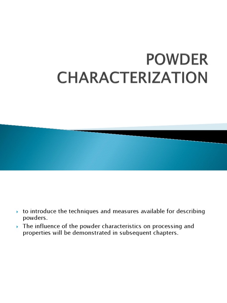 Powder Characterization Pdf Viscosity Reynolds Number