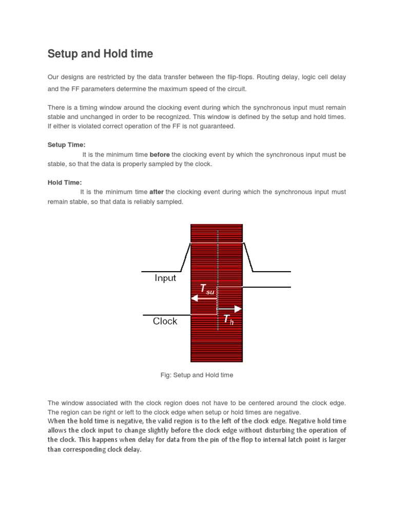 Understanding Setup and Hold Times | PDF