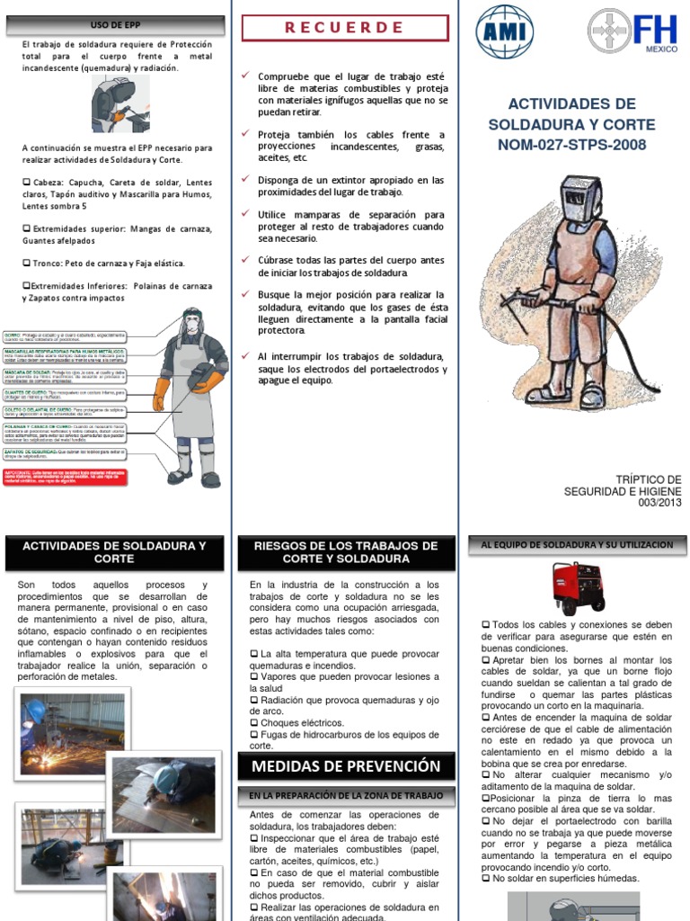 DiscusióN Nom 027 Stps 2008 Soldadura Y Corte Pdf Actualizar
