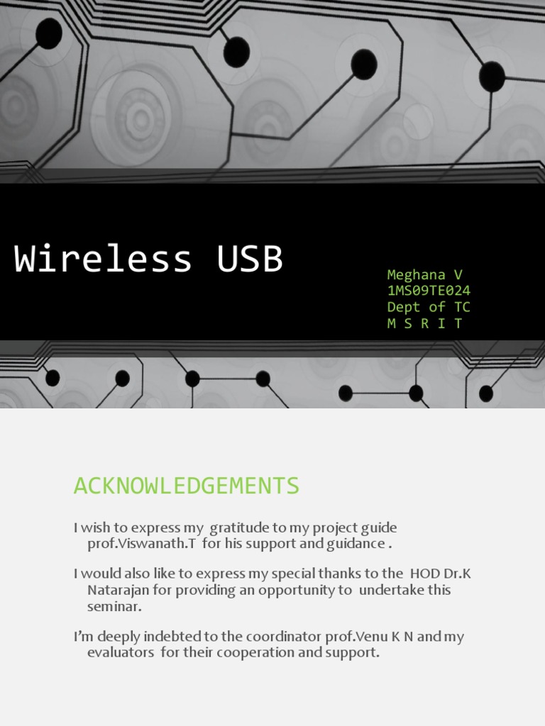Wireless USB | PDF | Usb | Ultra Wideband